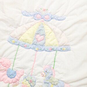 Baby Togs | Bedding | Vintage Baby Togs Baby Blanket Pastel Carousel ...